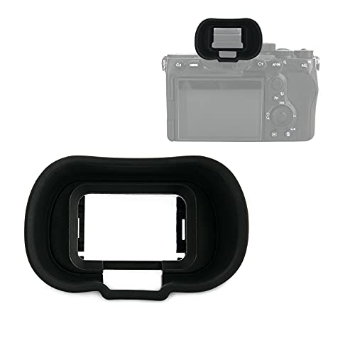 Soft Silicon Camera Viewfinder Eyecup Eye Cup Eyepiece Replacement for Sony Alpha A7R V A7RV A7R5 A7 IV A7M4 A7IV A1 & A7S III A7SIII A7S3 ILCE-7SM3 EVF Eyeshade Protector Replaces Sony FDA-EP19