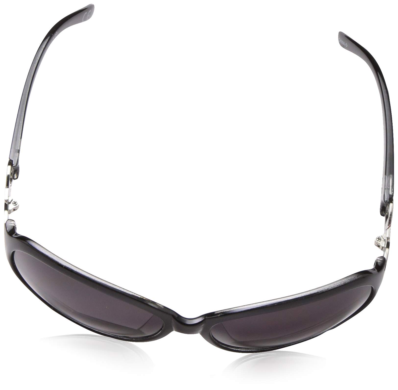 Foster Grant Women's Latte Oval Reading Sunglasses, Black/Transparent, 62 mm + 1.75