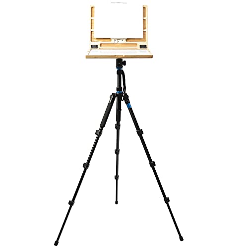 New Wave u.go Plein Air | Tripod LCS1| Compatible with New Wave u.go Plein air Pochade Boxes, Compact Aluminum Tripod with 360° Ball Head, Professional Tripod for Painting and DLSR Cameras