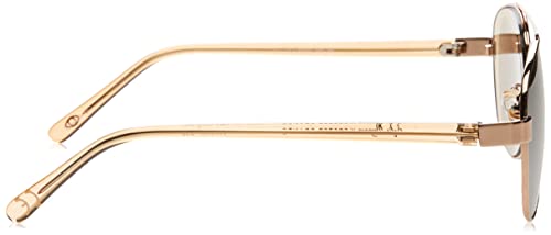 Sofia Vergara x Foster Grant Women's Carmen Full Lens SunReaders Aviator Reading Glasses, Shiny Bronze, 57 mm + 1.5
