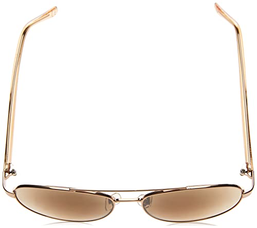 Sofia Vergara x Foster Grant Women's Carmen Full Lens SunReaders Aviator Reading Glasses, Shiny Bronze, 57 mm + 1.5