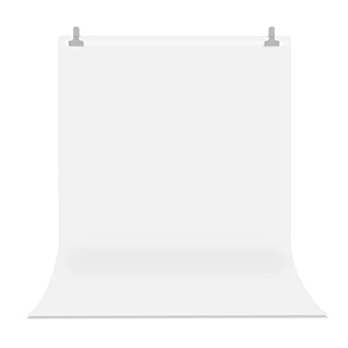 Selens 3.3x6.5ft/1X2m White PVC Backdrop for Photography, PVC Matte Vinyl Seamless Background Non-Reflection for Photo Studio Background Screen Television Video Recording