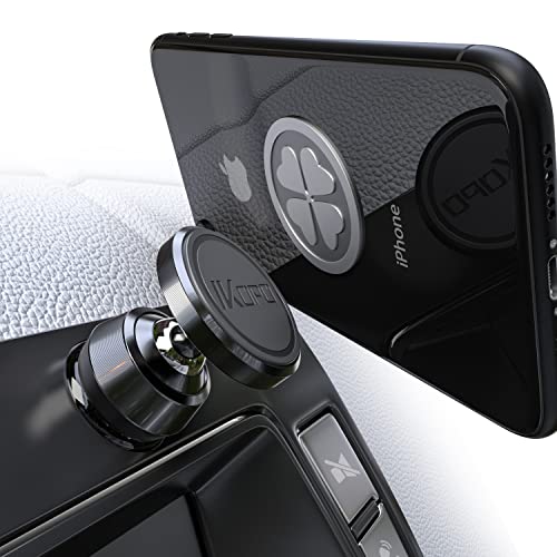 IKOPO All-Metal Magnetic Phone Holder for Car Dashboard, Universal Cell Phone Mount for Car with Strong Magnet Suitable for iPhone, Samsung, LG, GPS, and More