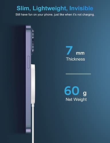 Magnetic Wireless Charger, Magnetic Charging Pad with 20W USB C PD Adapter, Mag-Safe Charger Compatible with iPhone 12/13 Mini/,iPhone 14 Plus,12/13/14 pro/12/13/14 pro max, AirPods 3/pro/pro 2