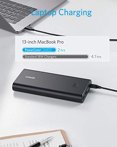 Anker PowerCore+ 26800mAh PD 45W with 60W PD Charger, Power Delivery Portable Charger Bundle for USB C MacBook Air/Pro/Dell XPS, iPad Pro, iPhone 14/13/12 Series, and More