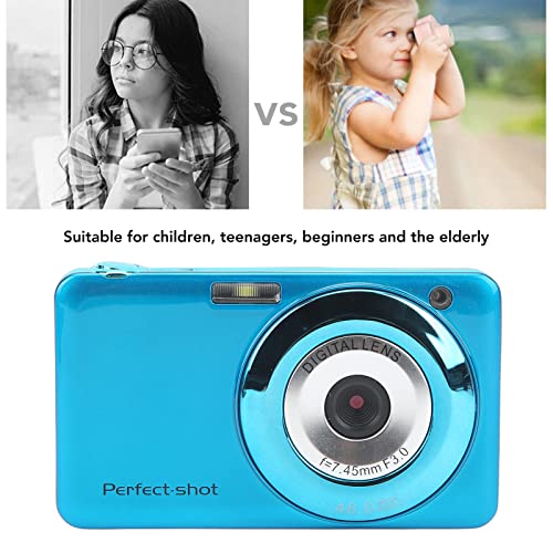 Children's Camera 2.7 Inches 48MP 1080P HD Video Camera Kids 32GB Card, Mini Digital Camera for Kids Teenage Adults Beginners (Blue)