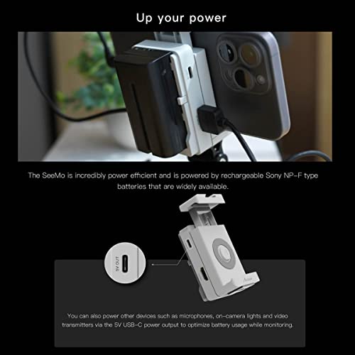 Accsoon SeeMo HDMI to USB Monitoring Adapter for iPhone/iPad, FHD 1920 * 1080 60fps Support H.264 Video Compression RTMP Live Streaming Support(Black)