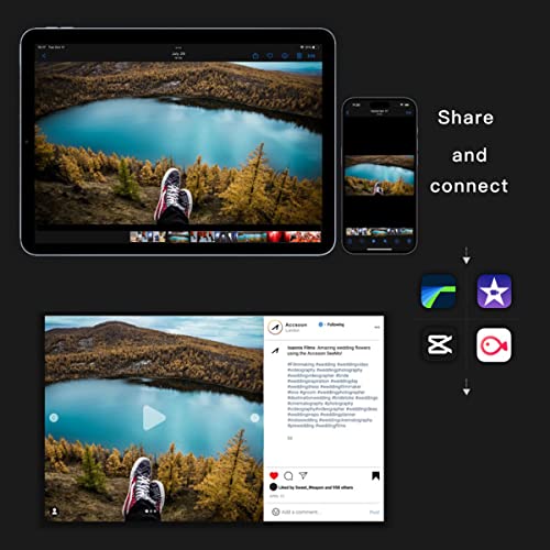 Accsoon SeeMo HDMI to USB Monitoring Adapter for iPhone/iPad, FHD 1920 * 1080 60fps Support H.264 Video Compression RTMP Live Streaming Support(Black)