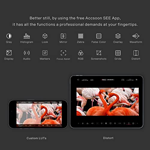 Accsoon SeeMo HDMI to USB Monitoring Adapter for iPhone/iPad, FHD 1920 * 1080 60fps Support H.264 Video Compression RTMP Live Streaming Support(Black)