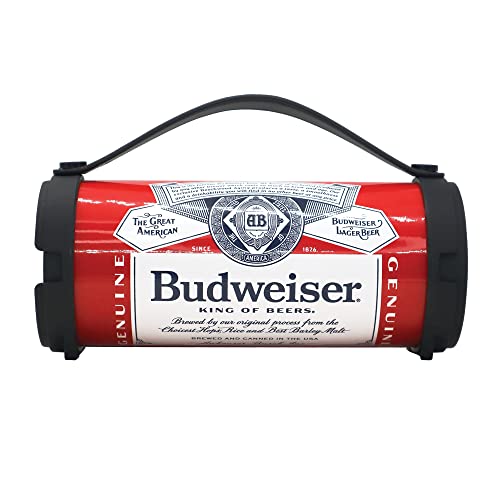 Budweiser Bluetooth Speaker Bazooka Speaker Portable Wireless Speaker with Rechargeable Battery Ideal for Indoor and Outdoor Activities Loud and Bass Audio Sound Easy to Carry Anywhere with FM- Radio