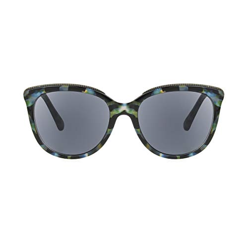 Sofia Vergara x Foster Grant Women's Margarita Full Lens SunReaders Cat-Eye Reading Glasses, Milky Blue Tortoise, 55 mm + 1.75