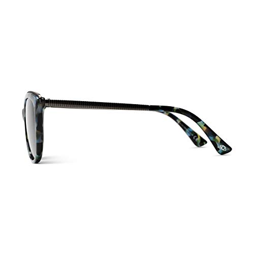 Sofia Vergara x Foster Grant Women's Margarita Full Lens SunReaders Cat-Eye Reading Glasses, Milky Blue Tortoise, 55 mm + 1.75