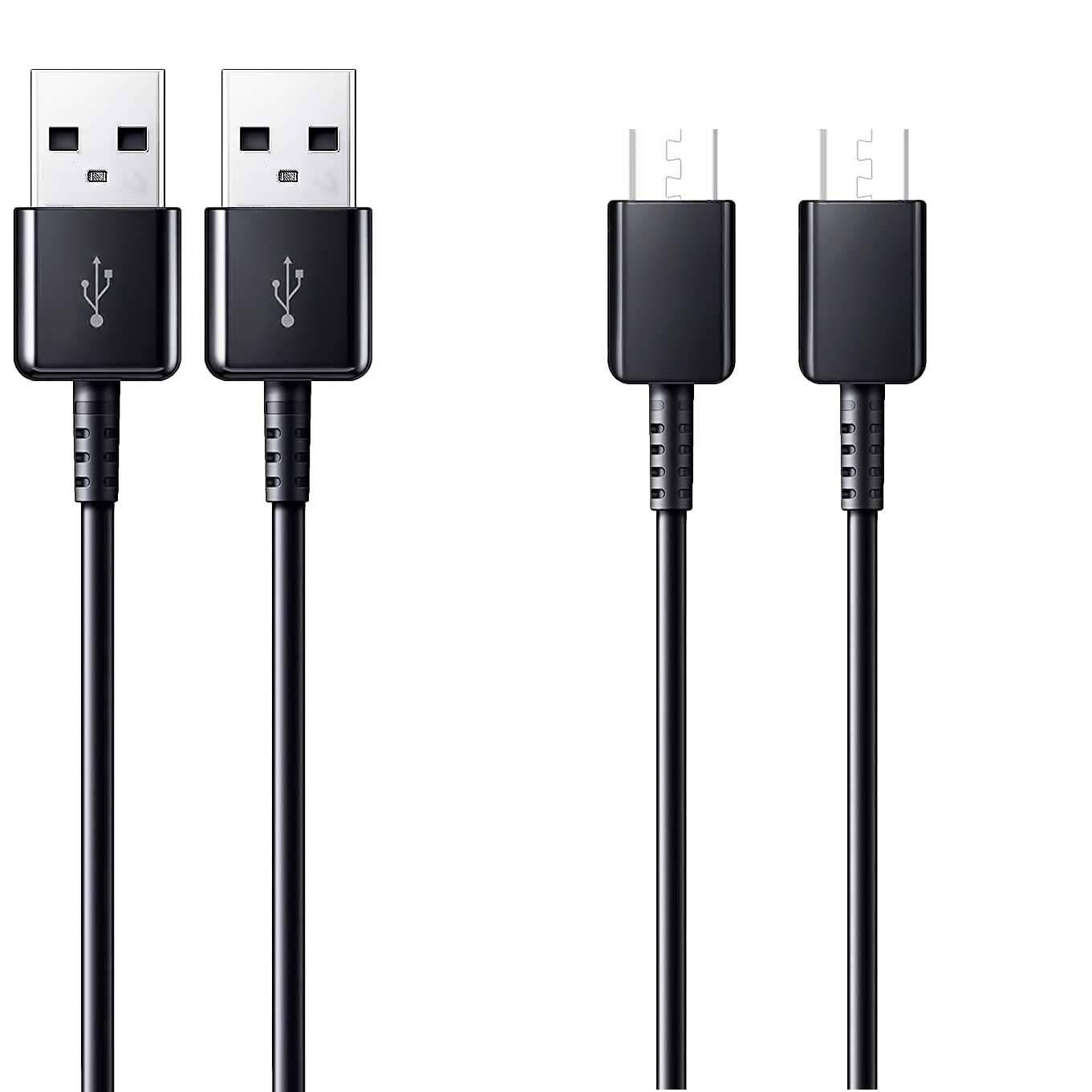 2Pack Android Charging Cable, 10ft Charger, Durable Micro USB Cord Fast Charging Sync Wire Compatible