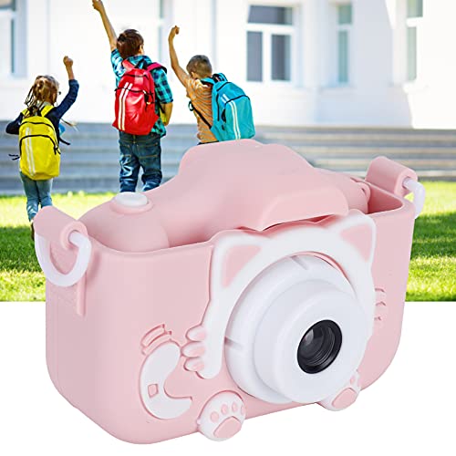FASJ Shooting Camera, 40MP Kids Camera Intelligent Focusfree for Photography for Birthday Gift(Pink cat)