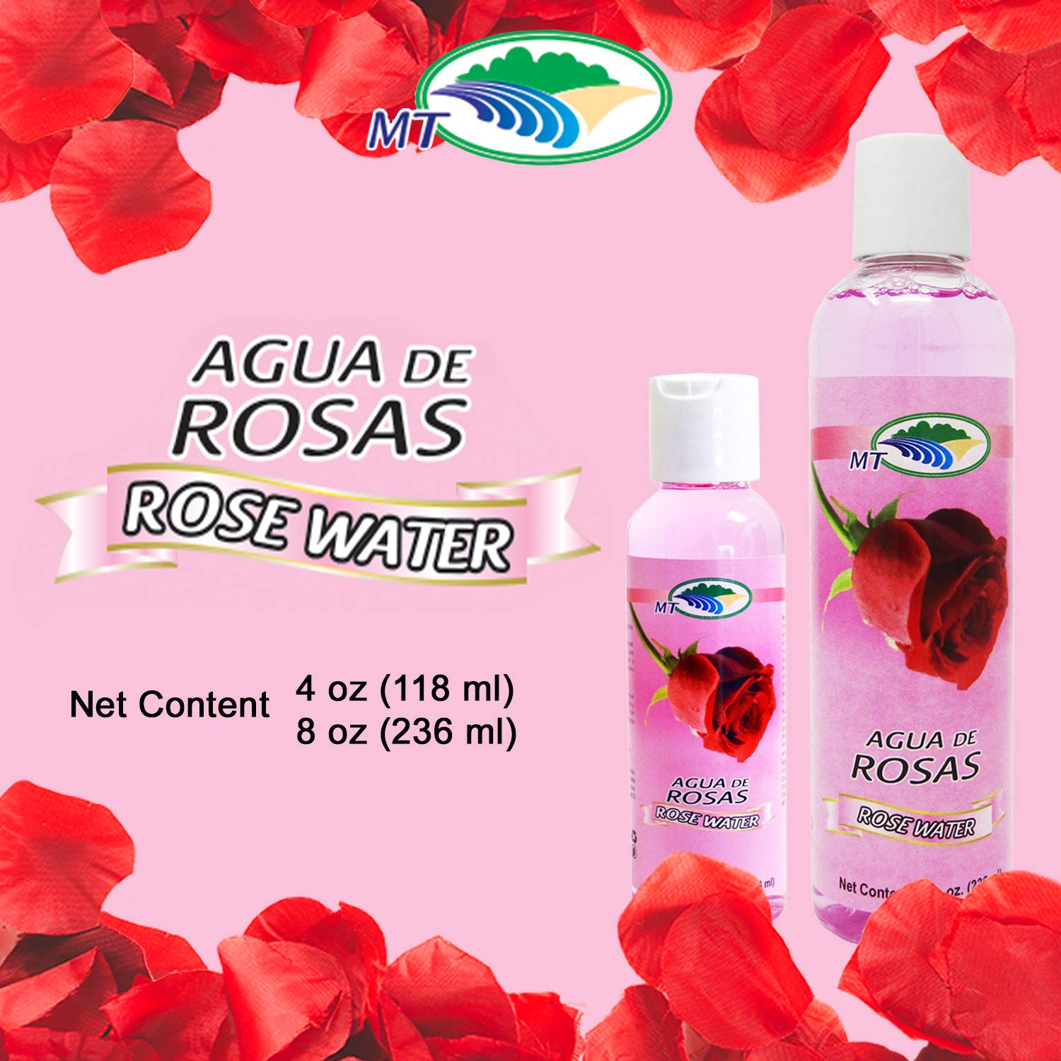 Agua De Rosas 8 Oz. Rose Water Facial Toner 3-PACK