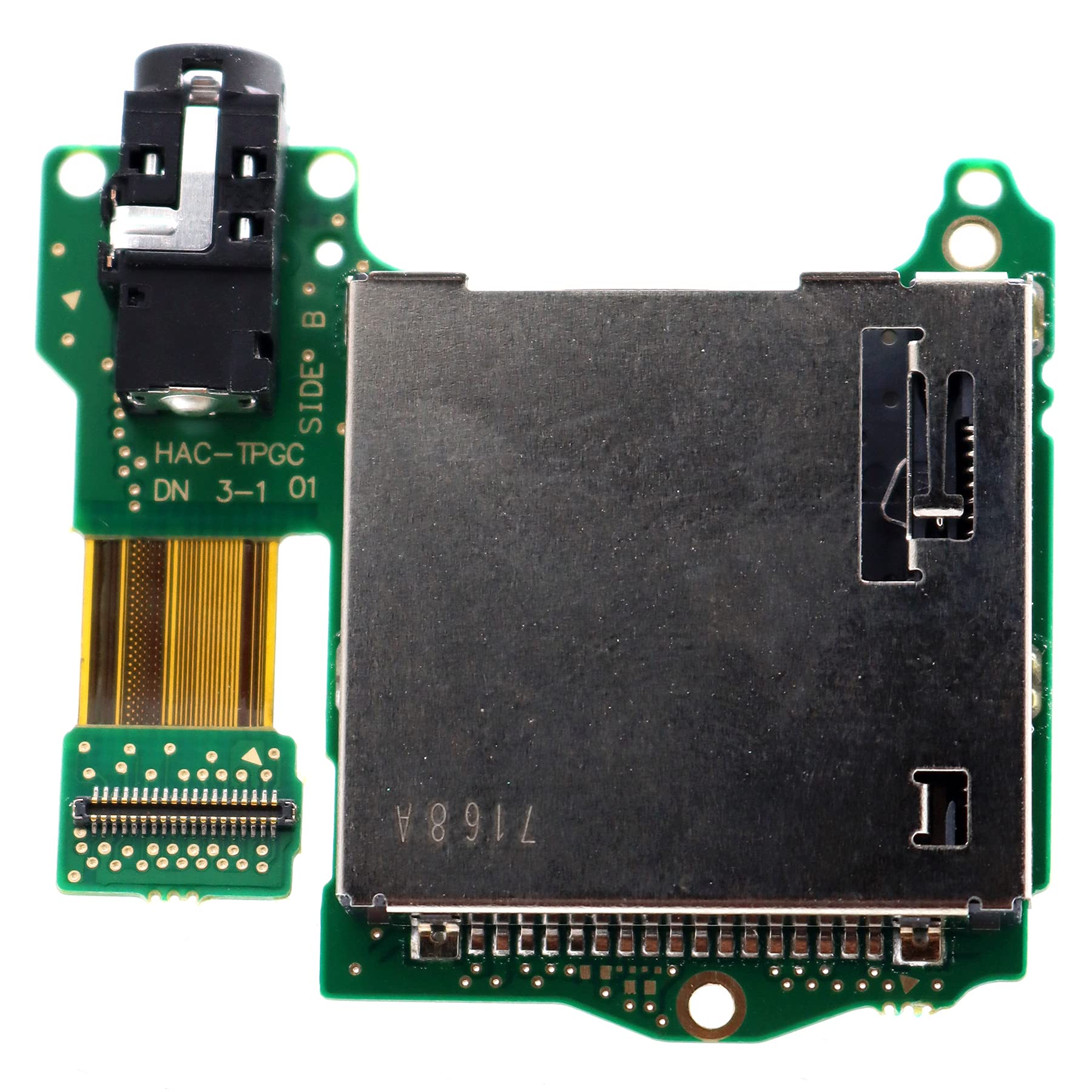 Deal4GO New Game Card Reader Slot w/Headphone Jack Replacement for Nintend0 Switch Game Cartridge Socket Board HAC-TPGC PCB (3rd Party)