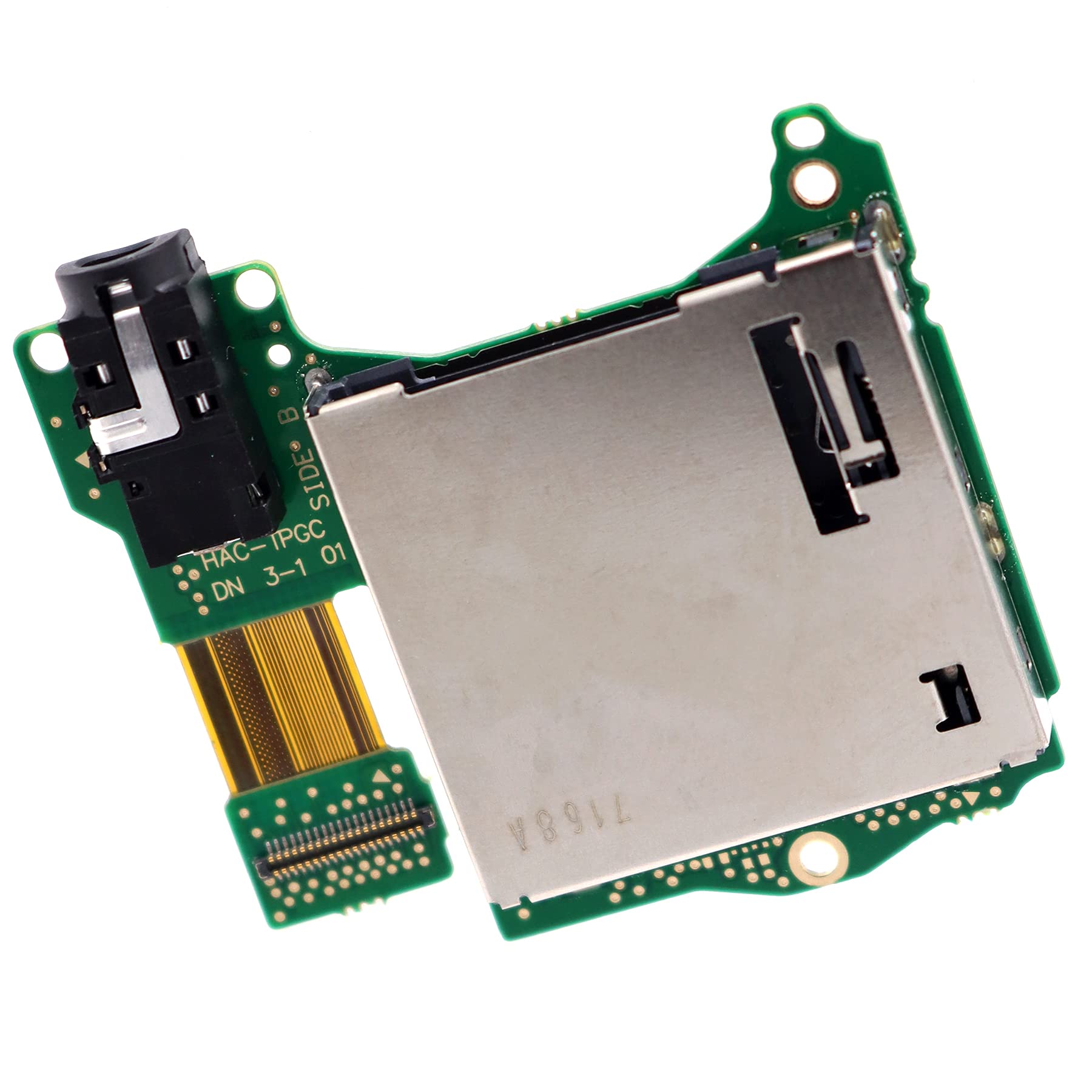 Deal4GO New Game Card Reader Slot w/Headphone Jack Replacement for Nintend0 Switch Game Cartridge Socket Board HAC-TPGC PCB (3rd Party)