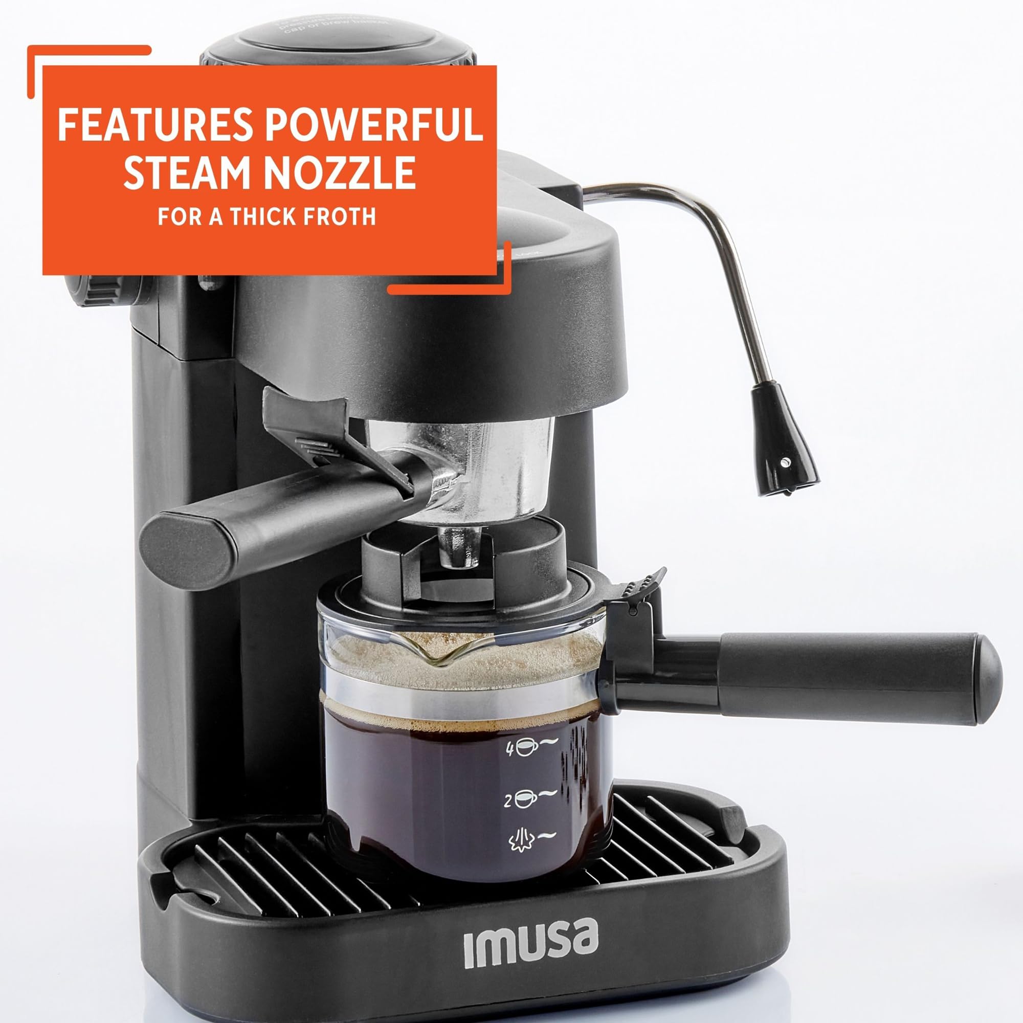 IMUSA USA GAU-18202 4 Cup Espresso/Cappuccino Maker