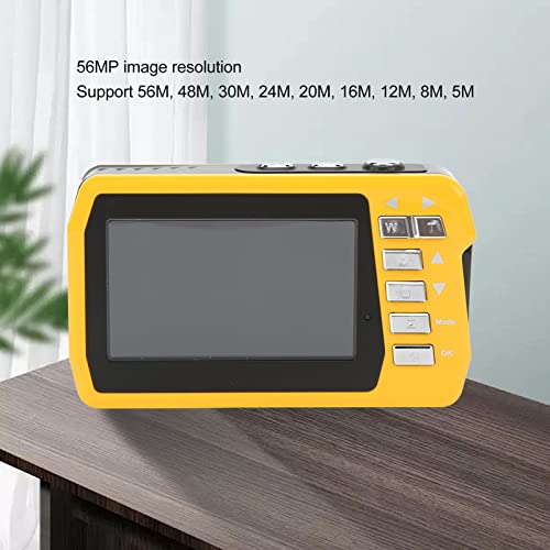 Digital Camera for Photography, 4K 56MP 18X 10ft Waterproof Digital Camera, Front and Rear Dual Screen Camera HD 3.0in Digital Camera, 1700mAh.(HD F5)