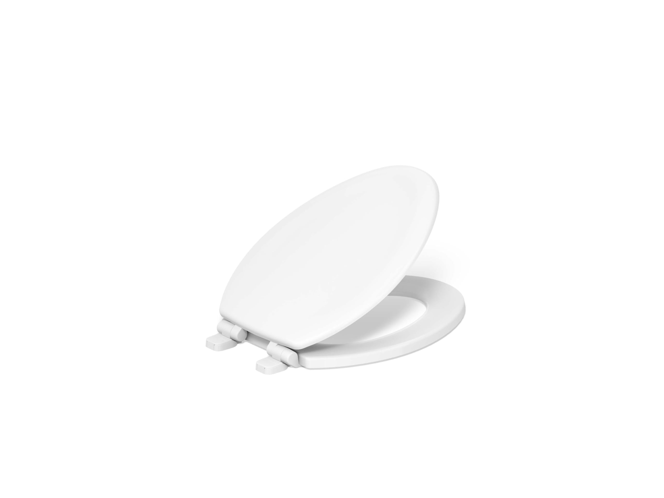 KOHLER Stonewood Toilet Seat, Quiet-Close Elongated, Slow Close, Wooden Toilet Seat