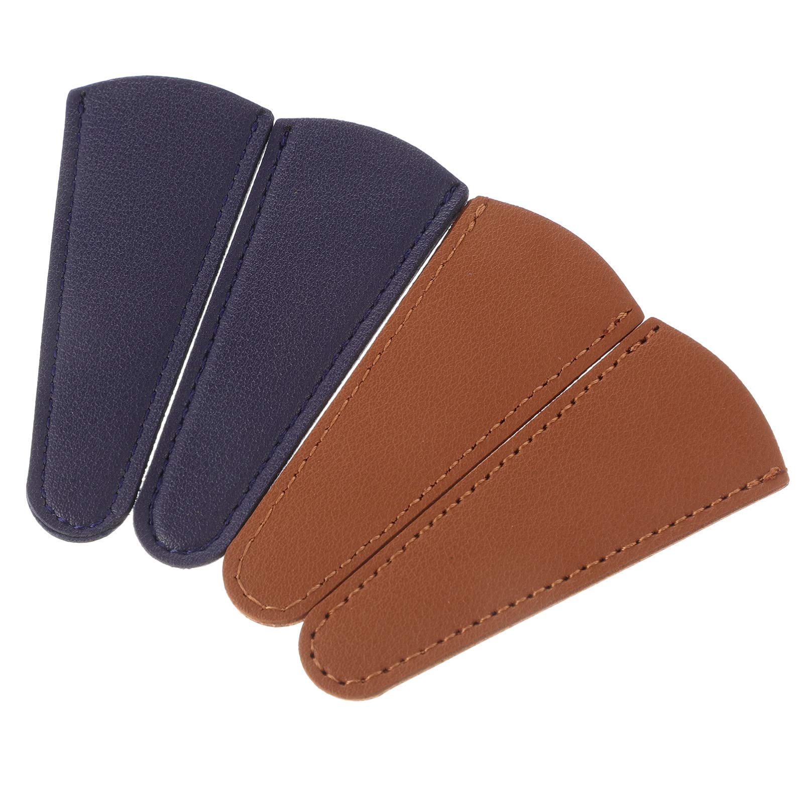 EXCEART 4pcs Sewing Scissors Sheath Leather Scissors Cover Protector Safety Trimming Beauty Tool Protection Cover Collect Bags