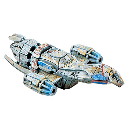 Incredibuilds Firefly Serenity 3D Wood Puzzle & Model Figure Kit (157 Pcs) - Build & Paint Your Own 3-D Movie Toy - Holiday Educational Gift for Kids & Adults, No Glue Required, 12+