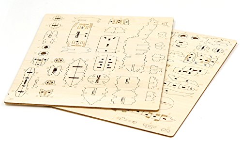 Incredibuilds Firefly Serenity 3D Wood Puzzle & Model Figure Kit (157 Pcs) - Build & Paint Your Own 3-D Movie Toy - Holiday Educational Gift for Kids & Adults, No Glue Required, 12+