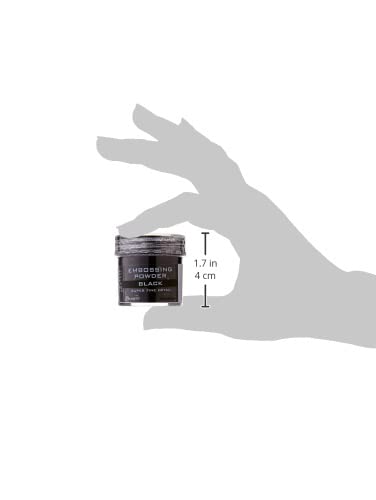 Ranger Embossing Powder, .56 Ounce Jar, Super Fine Black