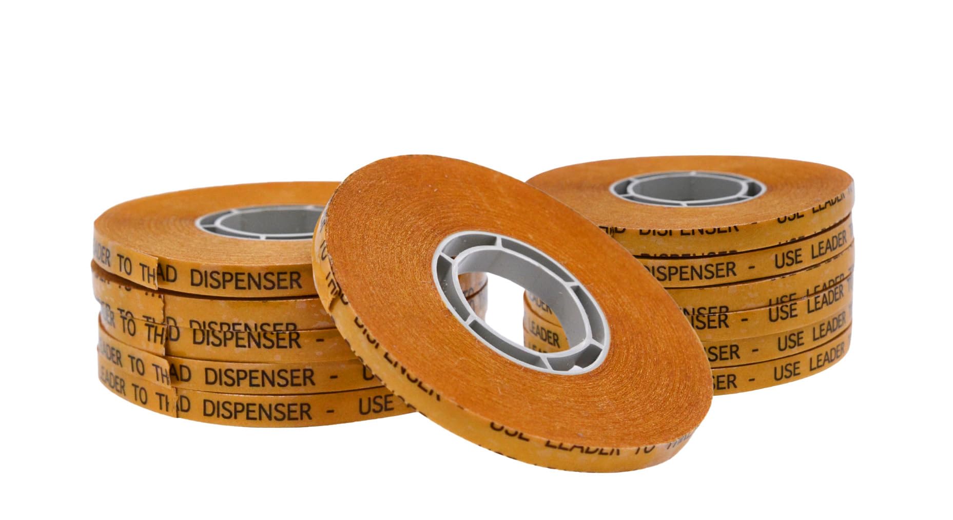 WOD RWATG20 General Purpose ATG Tape, 1/4 inch x 36 yds. (Set of 12 Rolls) Adhesive Transfer Tape Glider Refill Rolls Clear Adhesive on Gold Liner (Acid Free)
