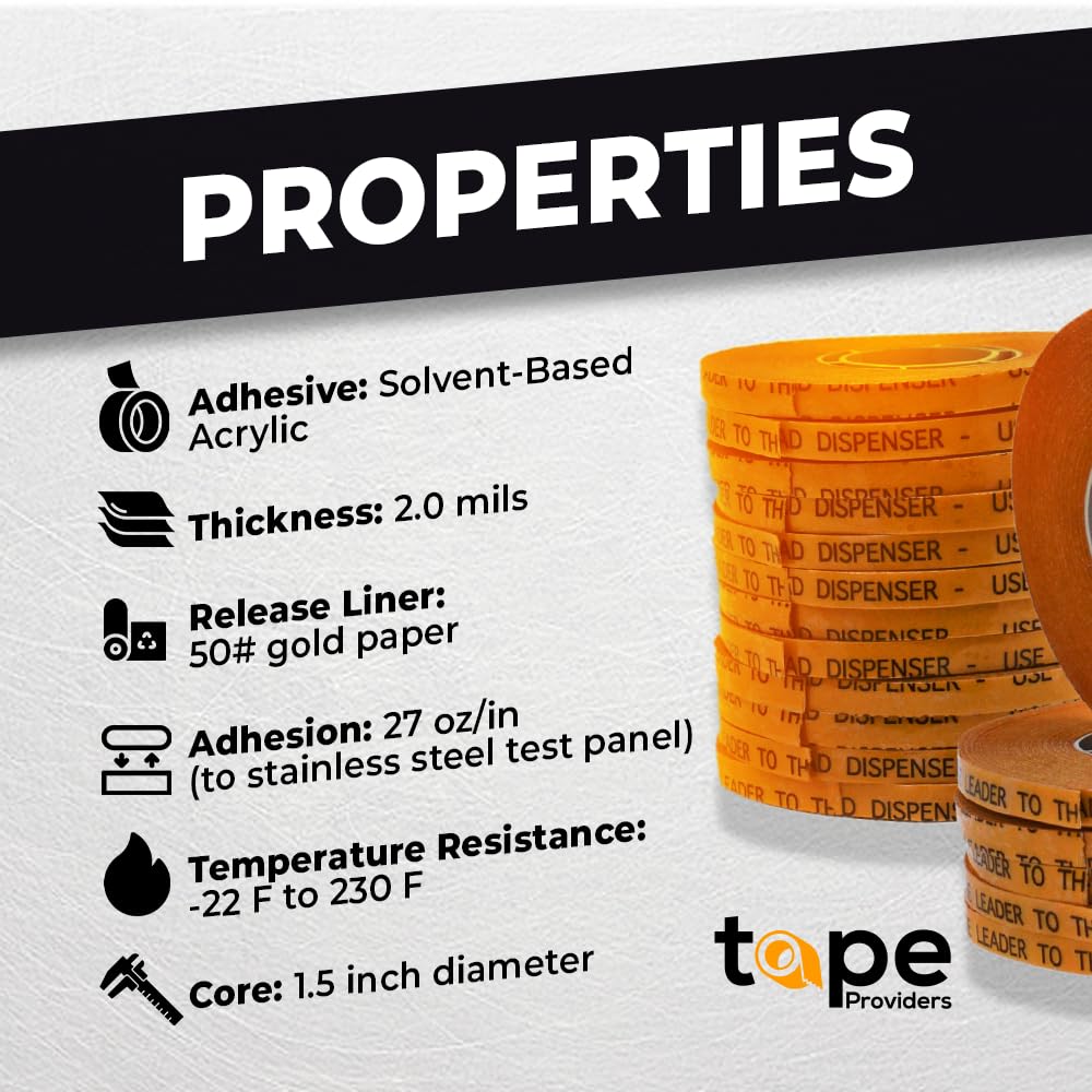 WOD RWATG20 General Purpose ATG Tape, 1/4 inch x 36 yds. (Set of 12 Rolls) Adhesive Transfer Tape Glider Refill Rolls Clear Adhesive on Gold Liner (Acid Free)