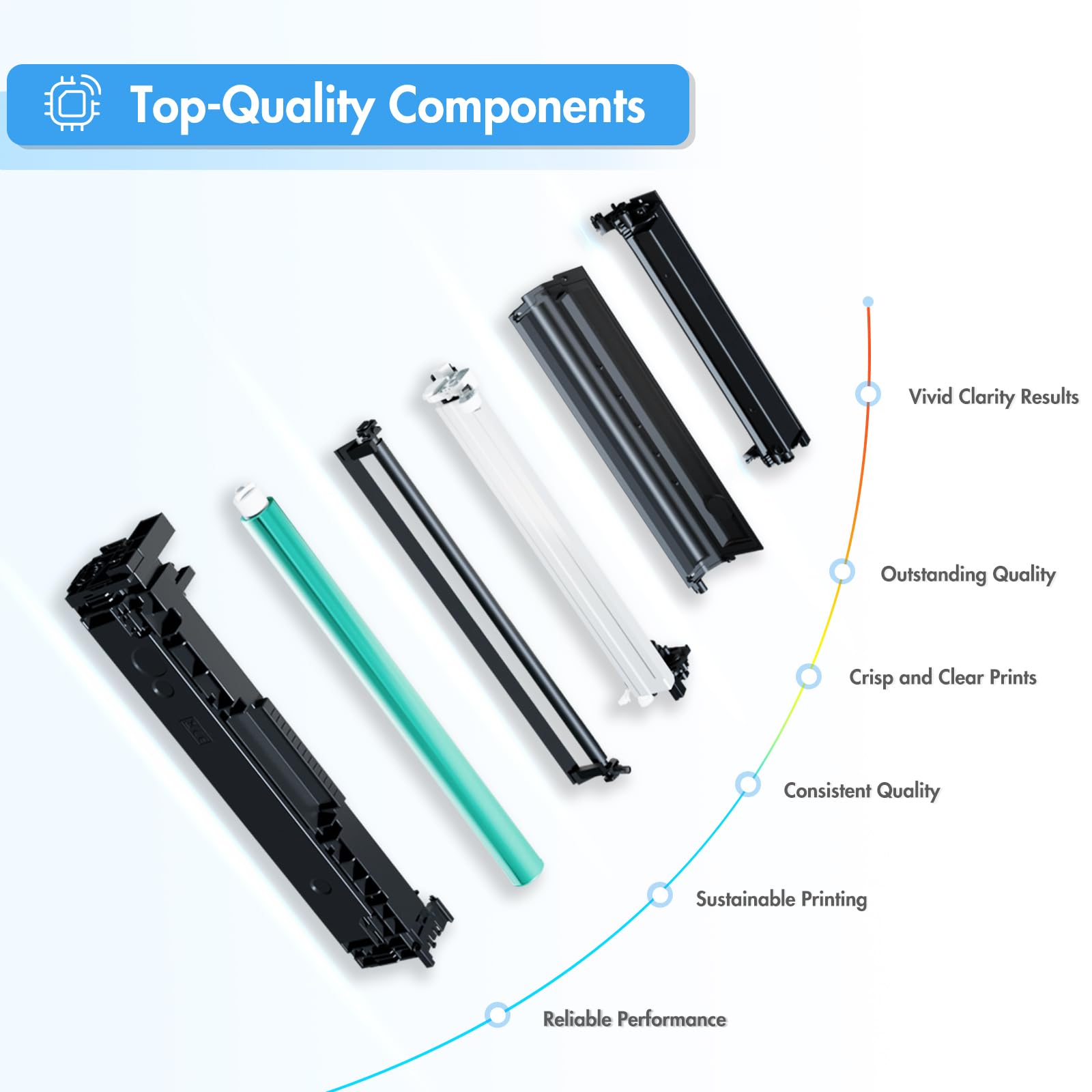 TRUE IMAGE Compatible Toner Cartridge Replacement for HP CF210X 131A 131X CF210A Pro 200 Color M251nw MFP M276nw M251n M276n M276 M251 Printer Ink Black -1Pack