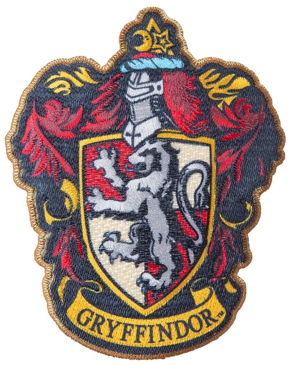 Simplicity Harry Potter Gryffindor House Emblem Applique Clothing Iron On Patch, 3.5'' x 4.35