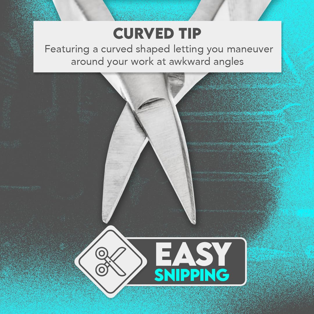 SE 4-1/2" Curved Iris Scissors with Spring - SP46C