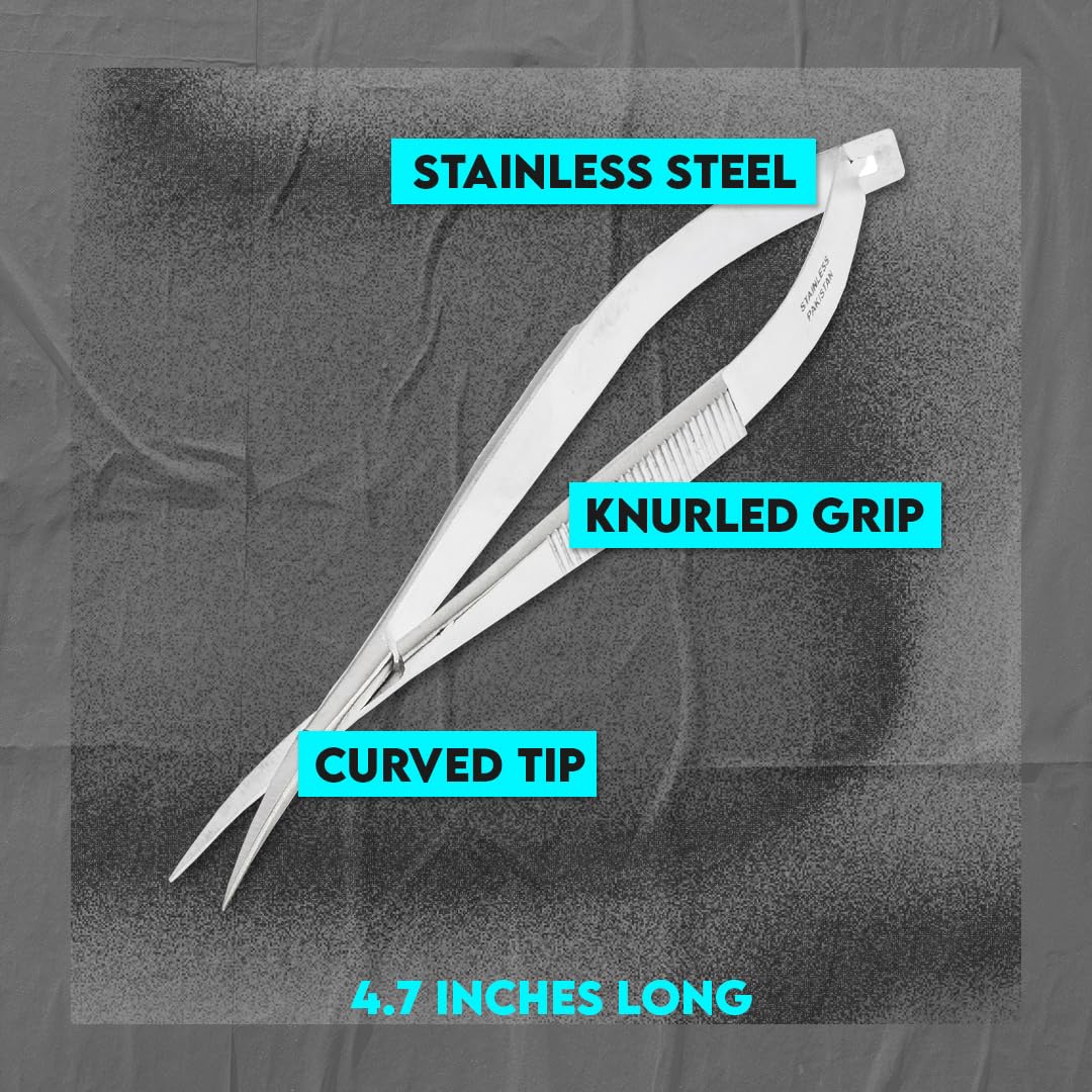 SE 4-1/2" Curved Iris Scissors with Spring - SP46C