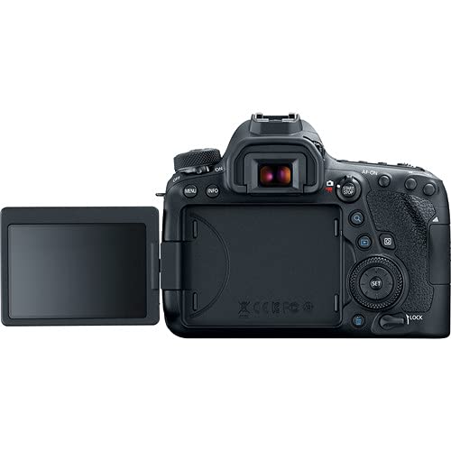 Canon EOS 6D Mark II Full Frame Digital SLR Camera Body Bundle + 128GB Ultra High Speed Memory + Battery Grip and Extra Battery