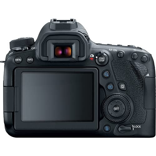 Canon EOS 6D Mark II Full Frame Digital SLR Camera Body Bundle + 128GB Ultra High Speed Memory + Battery Grip and Extra Battery