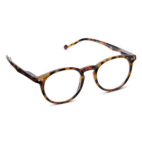 peepers by peeperspecs unisex adult Brain Trust Reading Glasses, Tortoise, 47 US