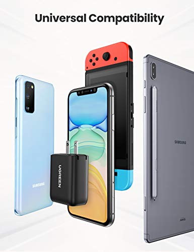 UGREEN Quick Charge 36W Dual Wall Charger QC 3.0 USB Wall Charger Fast Charging Adapter Compatible for Samsung Galaxy S20 S10 S9 S8 Note 10 9 iPhone iPad LG HTC and More