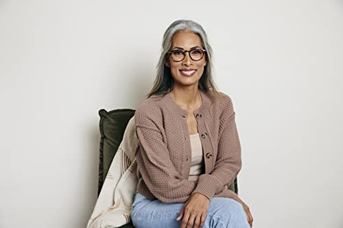 peepers by peeperspecs unisex adult Brain Trust Reading Glasses, Tortoise, 47 US