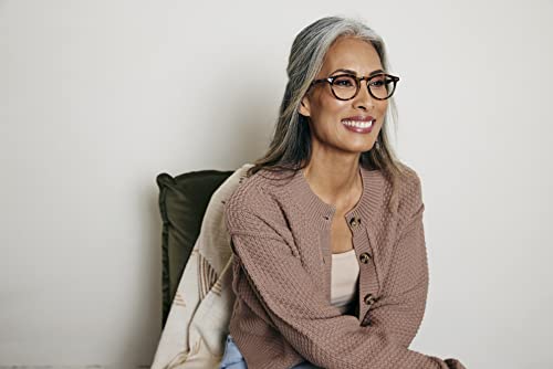 peepers by peeperspecs unisex adult Brain Trust Reading Glasses, Tortoise, 47 US