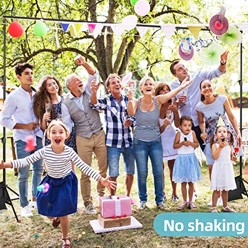 Heavy Duty Backdrop Stand, 6.5 x 10ft Adjustable Photo Backdrop Stand for Parties, Back Drop Banner Stand Support System Kit for Photoshoot, Portrait, Studio Photography, Baby Shower…