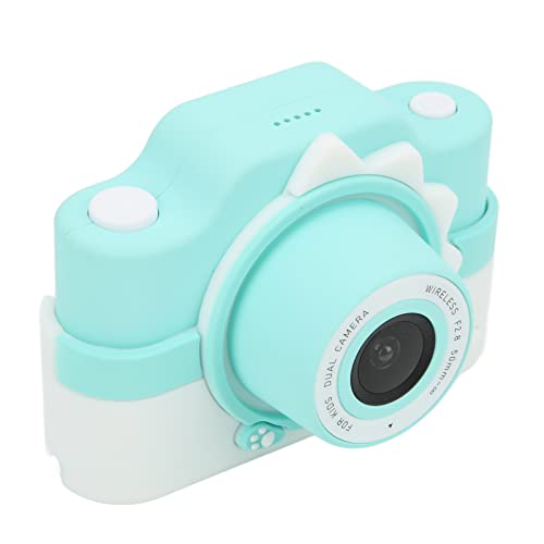 Jovenn WiFi Cartoon Camera Toy, Portable High Definition Anti Fall 750mAh Rechargeable ABS Kids Digital Camera 24MP Dual Camera for Gifts