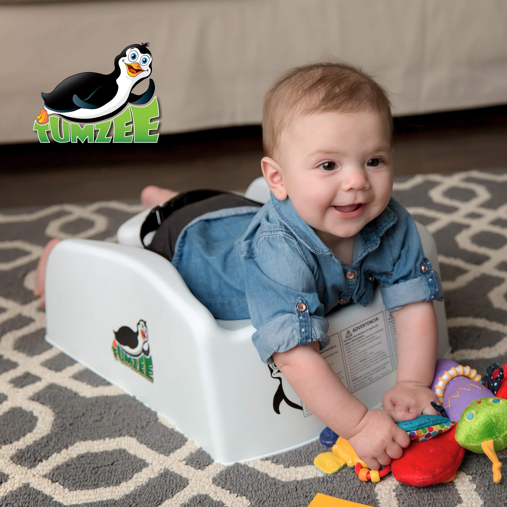 Tumzee Tummy Time Incline Tool – Making Tummy Time Fun – Frees Baby’s Arms to Play – Lets Baby See and Interact with World – Develops Baby’s Hand-Eye Coordination