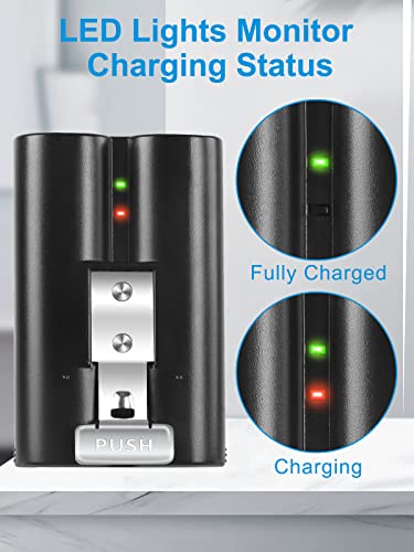 3-Pack Lithium-ion Batteries Compatible with Ring-Doorbell 2/3/4, 3plus Cam, Spotlight Cam and Stick-up Cam, New ion-Cell with Full Compatibility for All Cam Models, 6040mAh with Easy Release Design