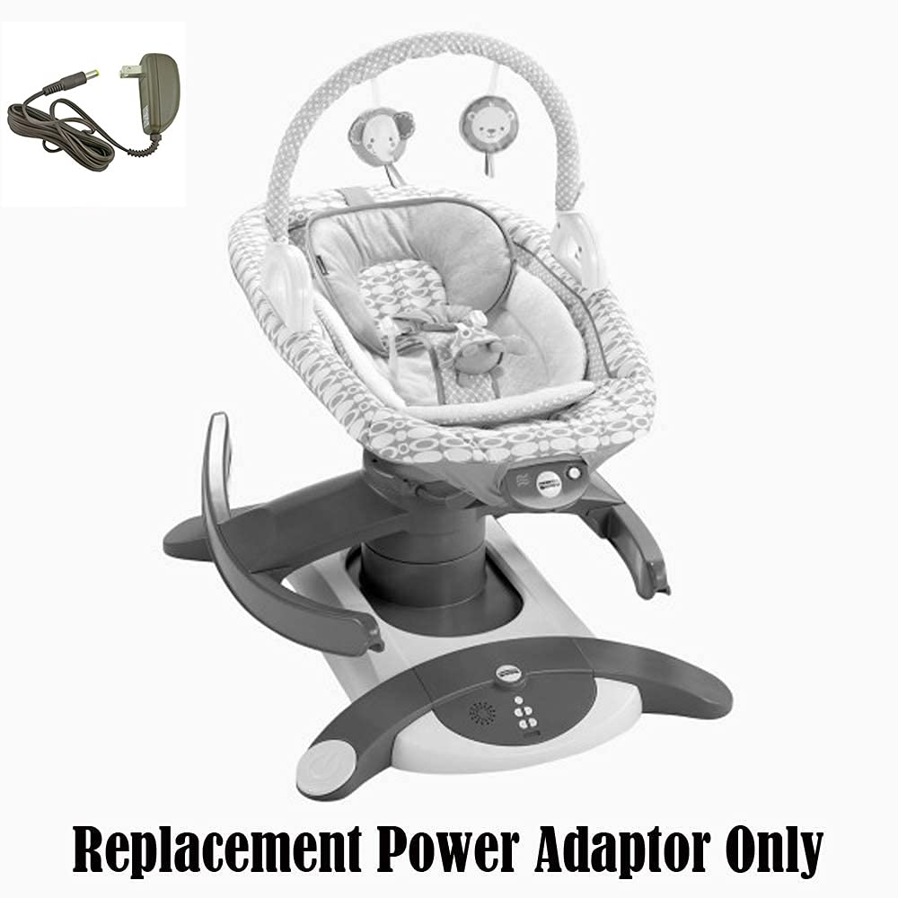 F-Price Replacement Part for Fisher-Price Deluxe Cradle 'n Swing Baby Soother - Fits Many Models ~ Replacement Power Cord Adapter Beige