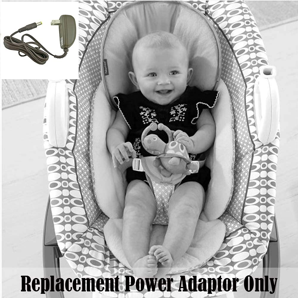 F-Price Replacement Part for Fisher-Price Deluxe Cradle 'n Swing Baby Soother - Fits Many Models ~ Replacement Power Cord Adapter Beige