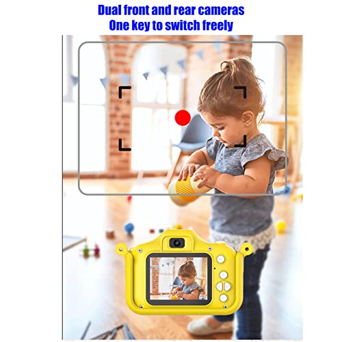YEmirth Digital Camera for Kids, Kids Digital Camera Cute Lightweight 2in Screen Children Camera for Photo Video MP3 3β10 Years Old Kids(Yellow-2)