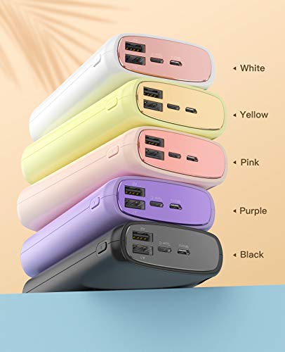 Kuulaa Portable Charger 26800mAh, High Capacity Power Bank, Dual-Input and Dual-Output Battery Pack USB C, Cell Phone Battery Chargers for iPhone, Samsung Galaxy, Google LG & etc