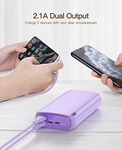 Kuulaa Portable Charger 26800mAh, High Capacity Power Bank, Dual-Input and Dual-Output Battery Pack USB C, Cell Phone Battery Chargers for iPhone, Samsung Galaxy, Google LG & etc