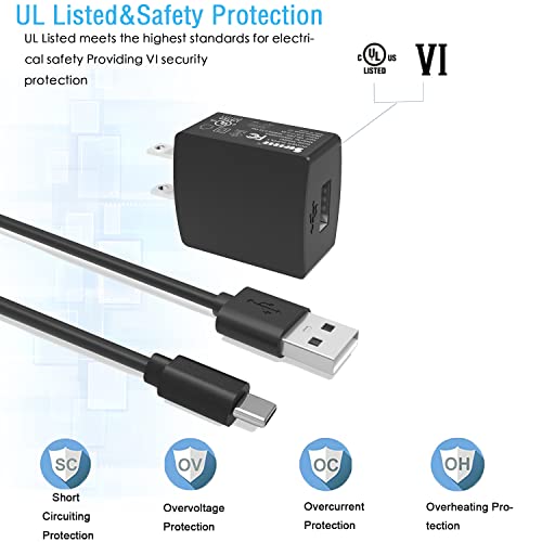 5Ft USB C AC Charger Fit for Samsung Galaxy A03S A02s A01 SM-A025 SM-A037 SM-S134 USB C Phone Fast Charging Adapter Supply Power Cord Cable